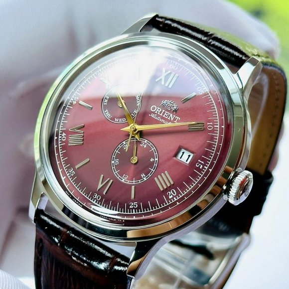 oreint | Accessories | Orient Red Dial Date Display Mens Watch | Poshmark